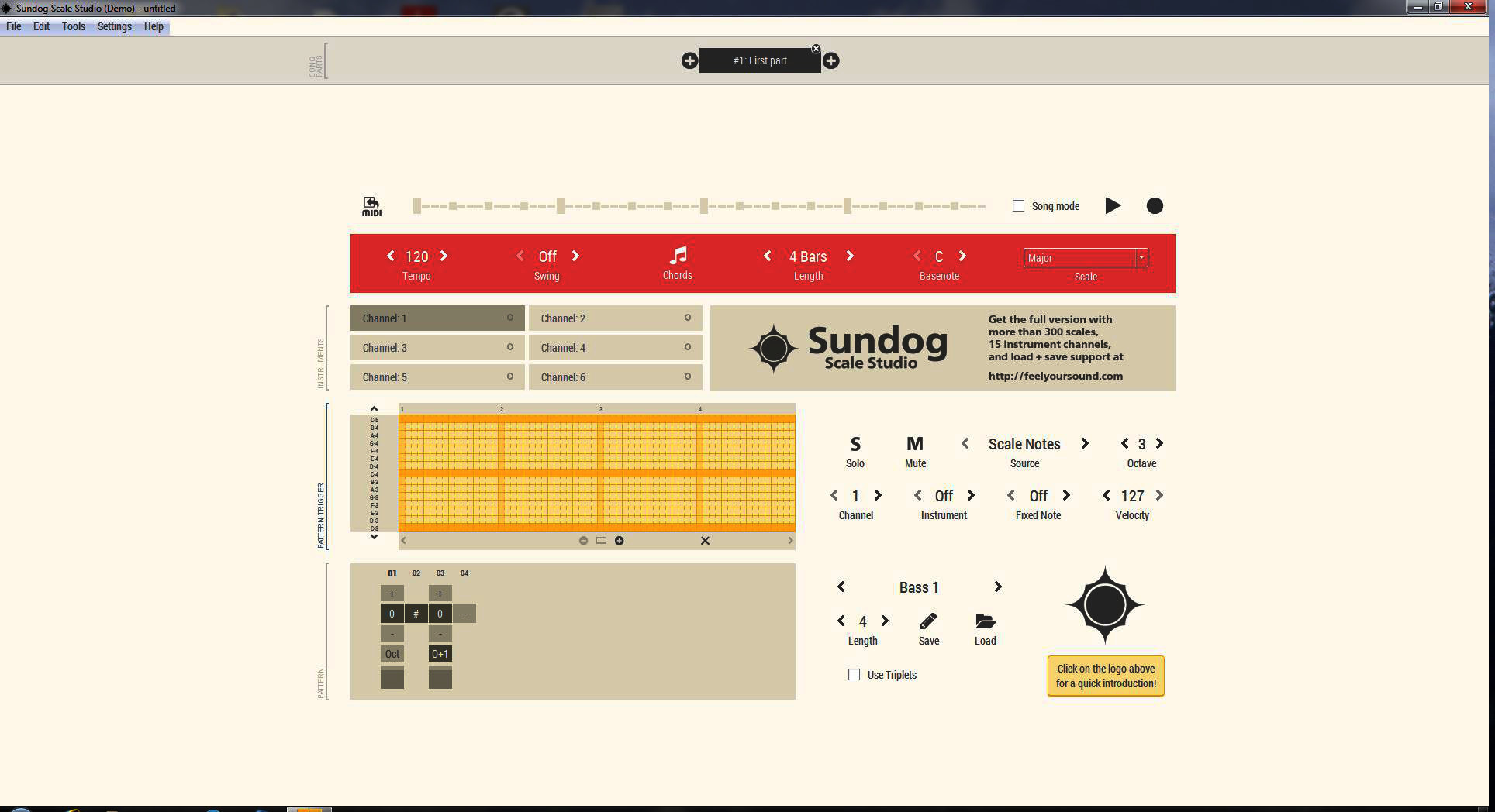 feelyoursound.com hat Version 2.0 der Kompositions-Software Sundog Scale Studio veröffentlicht ...